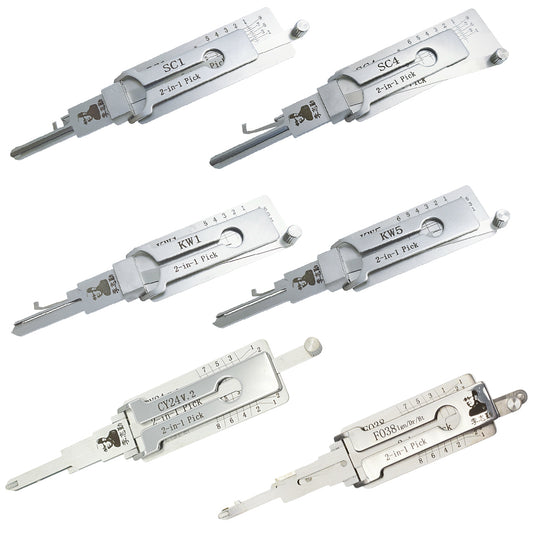 Original Lishi SC1 SC4 KW1 KW5 Lock Picks Tools Set – Handmadeprom.com