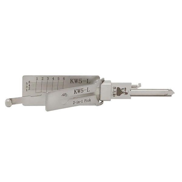 Lishi KW5-L Lock Pick 2 in 1 Pick & Decoder for 6-Pin Kwikset Keyway ...