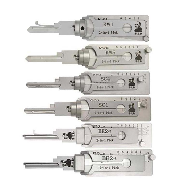 Lishi Lock Pick KW1/KW5/SC1/SC4/BE2-6/BE2-7 – Handmadeprom.com