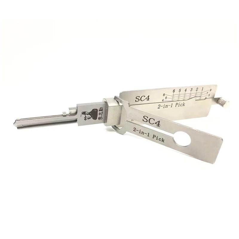 Lishi SC4 Lock Pick 2-in-1 Pick for 6-Pin Schlage Keyway – Handmadeprom.com
