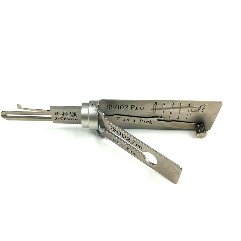 Lishi Style SS002 Pro 2 in 1 Lock Pick Tool and Decoder for S-Groove D ...