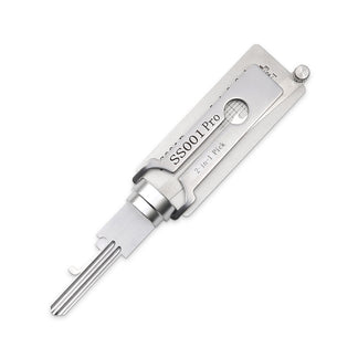 Lishi Style SS001 Pro Lock Pick 2 in 1 Decoder Tool for Double-Groove ...