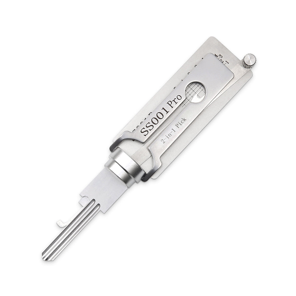 Lishi Style SS001 Pro Lock Pick 2 in 1 Decoder Tool for Double-Groove ...