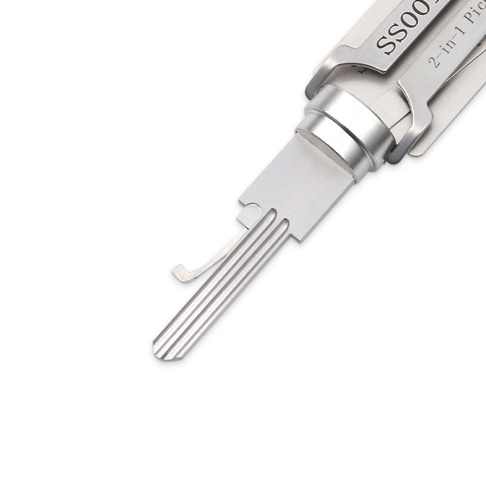 Lishi Style SS001 Pro Lock Pick 2 in 1 Decoder Tool for Double-Groove ...